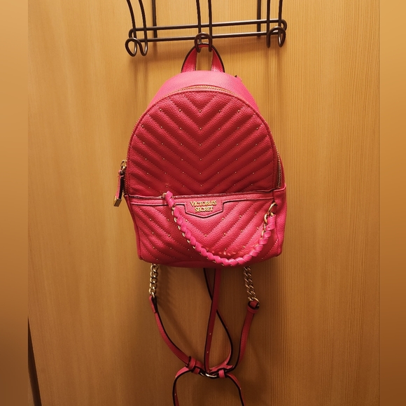 Victoria's Secret | Bags | Hot Pink Vs Mini Backpack | Poshmark